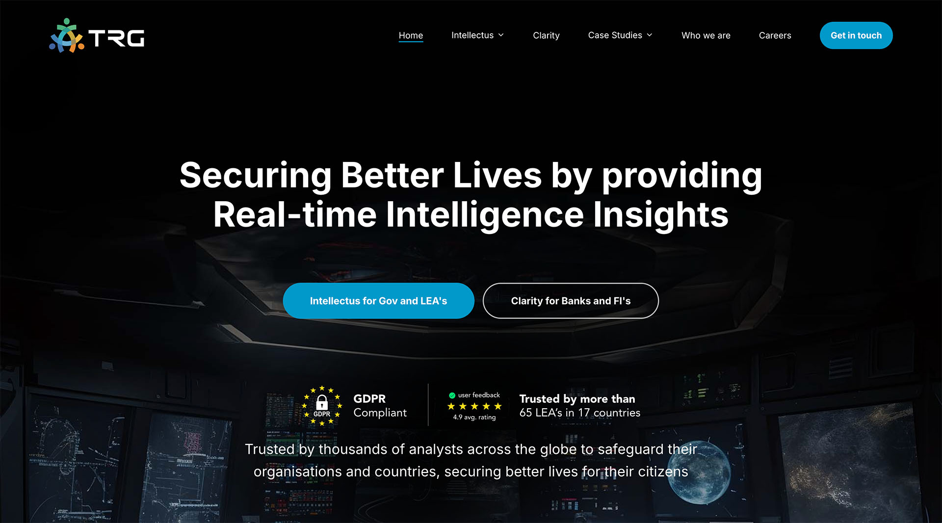 TRG - Ultimate AI Data Fusion Solutions. Securing Better Lives.